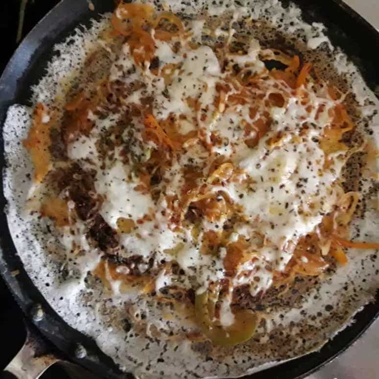 How to make Schezwan Cheese Dosa Recipe