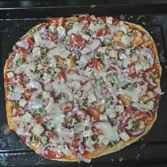 How to make Veg Delight (homemade Pizza) Recipe