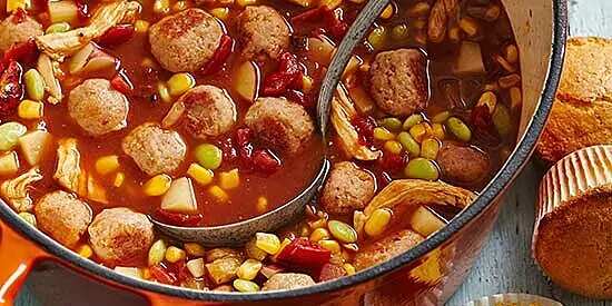 How to make Brunswick Stew With Ham Balls Recipe