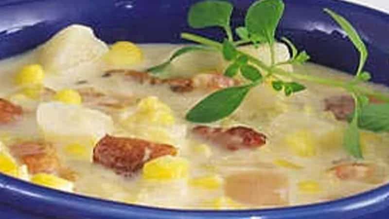 How to make Potato And Double-corn Chowder Recipe