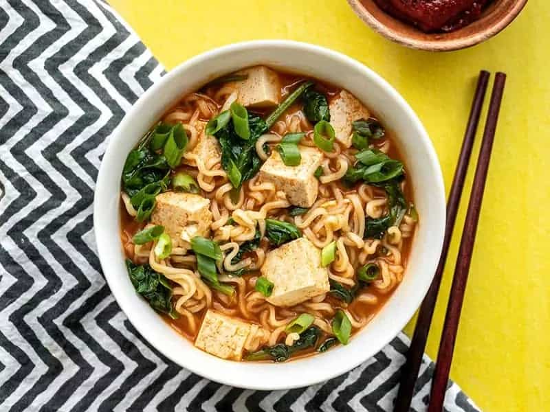 How to make Quick Gochujang Ramen With Tofu Recipe