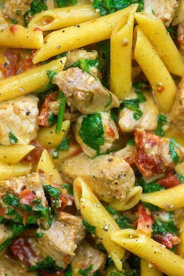 How to make Creamy Tuscan Pork Pasta Recipe