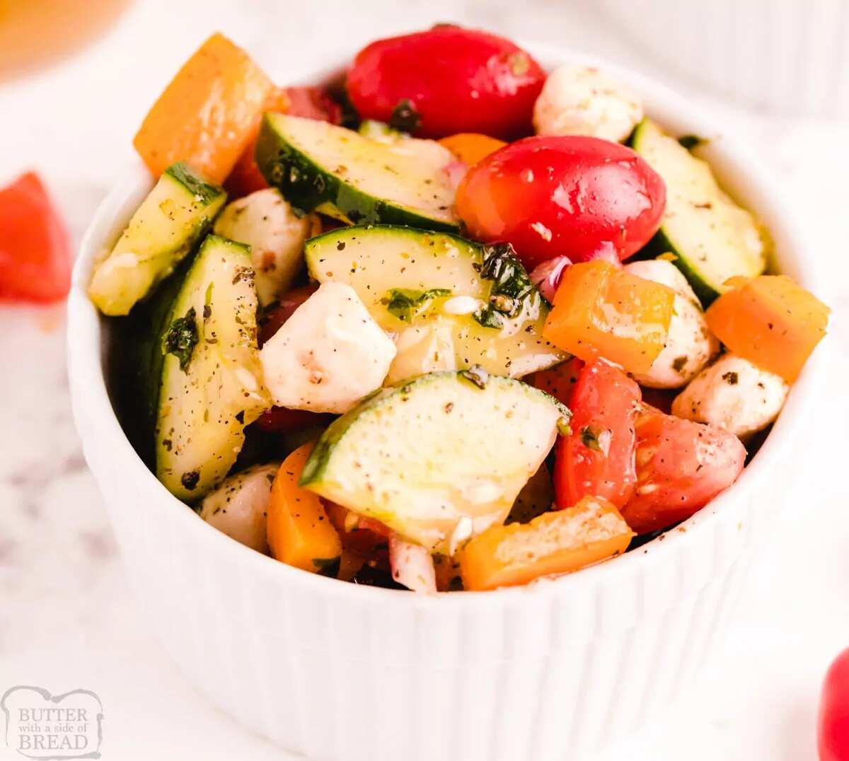 How to make Garden Vegetable Caprese Salad Recipe