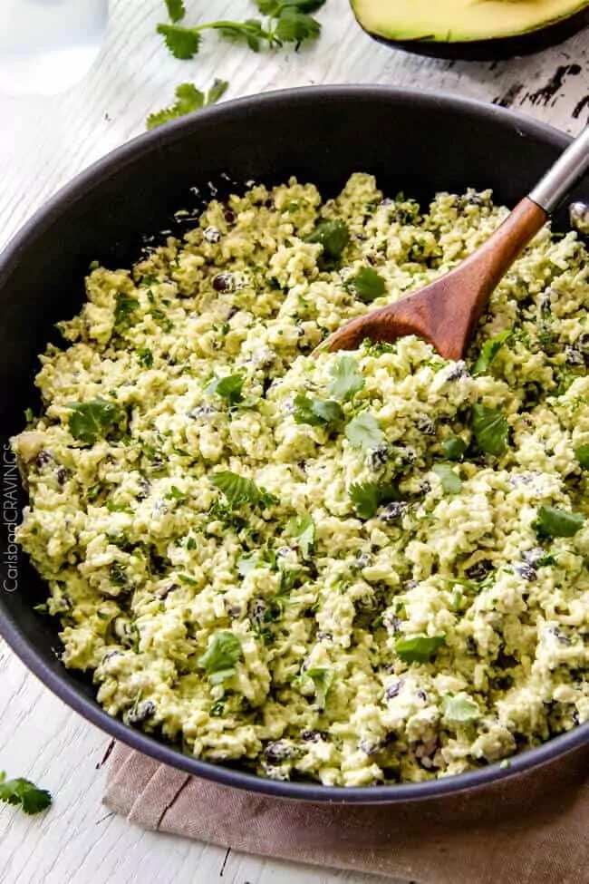 How to make Creamy Cilantro Lime Avocado Rice Recipe