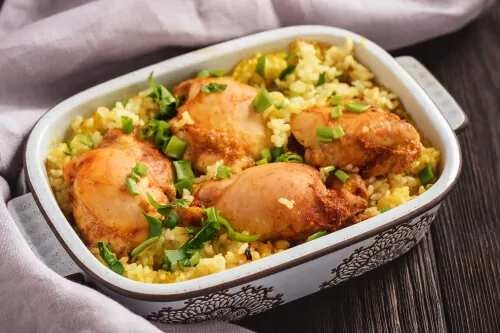 How to make Baked Chicken & Rice Recipe
