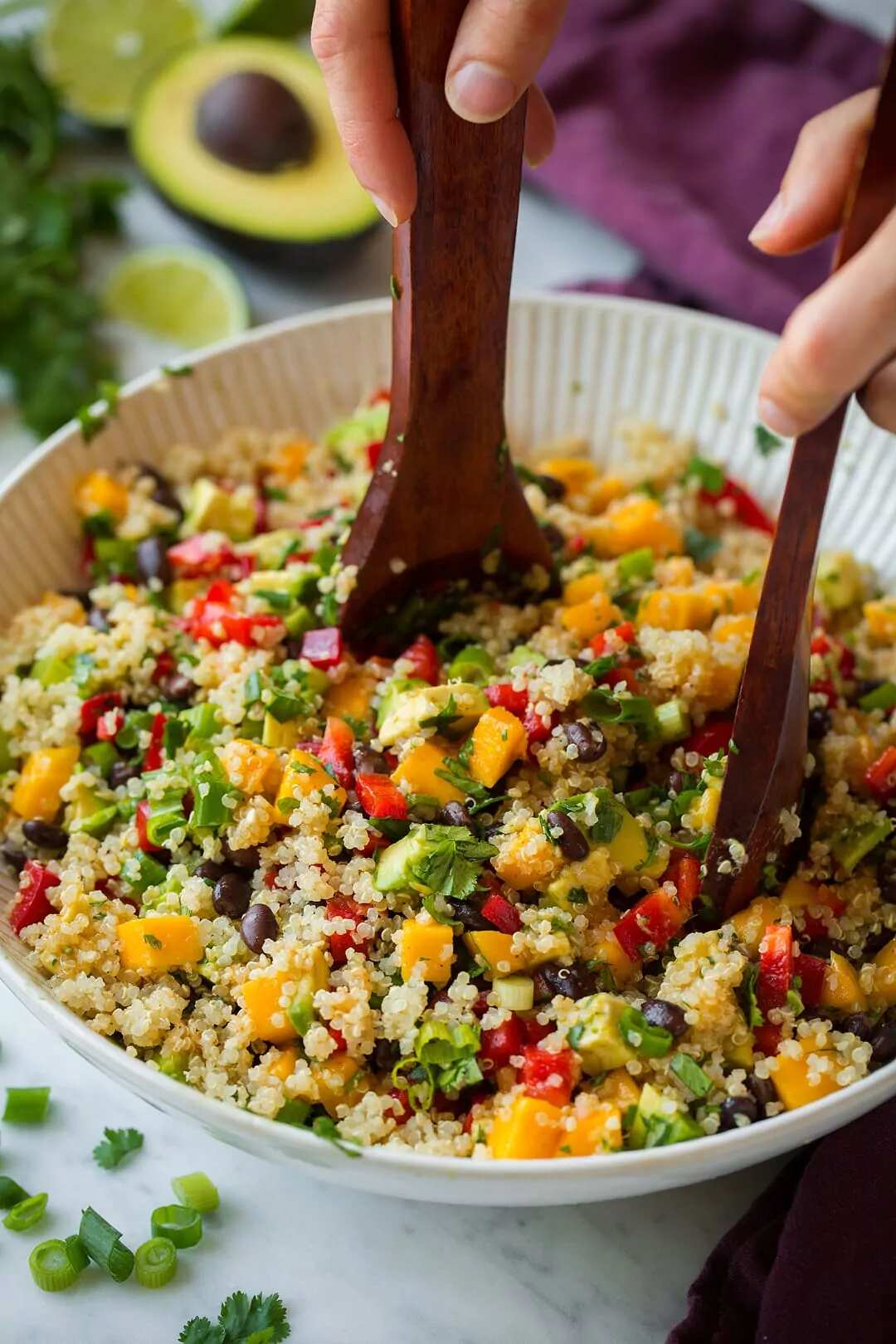 How to make Quinoa Black Bean Salad With Mango & Avocado Recipe