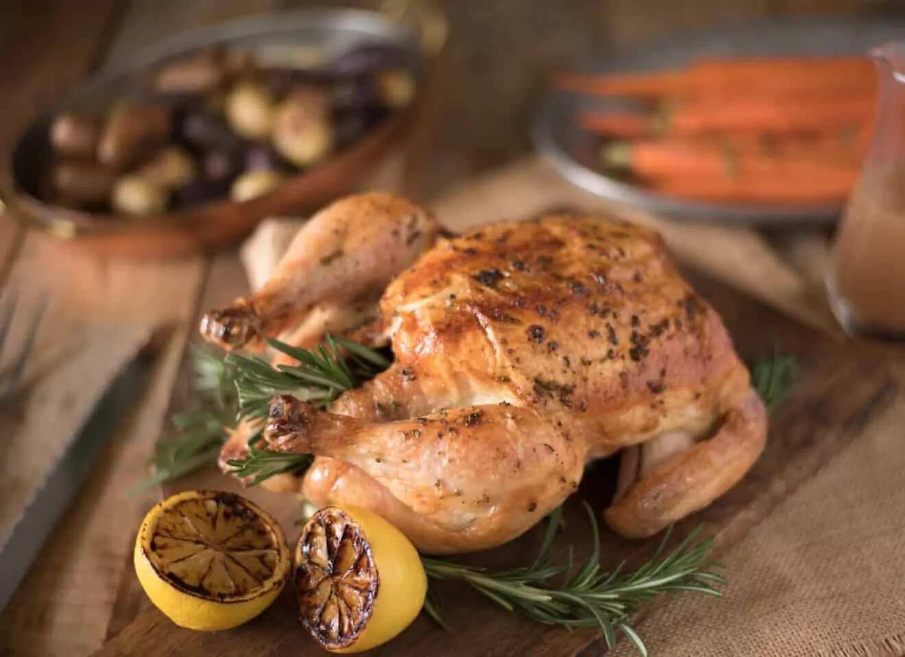 How to make Rosemary Roasted Chicken With Gravy Recipe