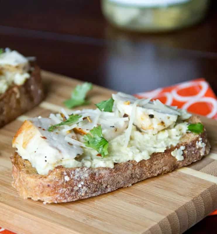 How to make Open Face Chicken Sandwich W/artichoke Pesto Recipe