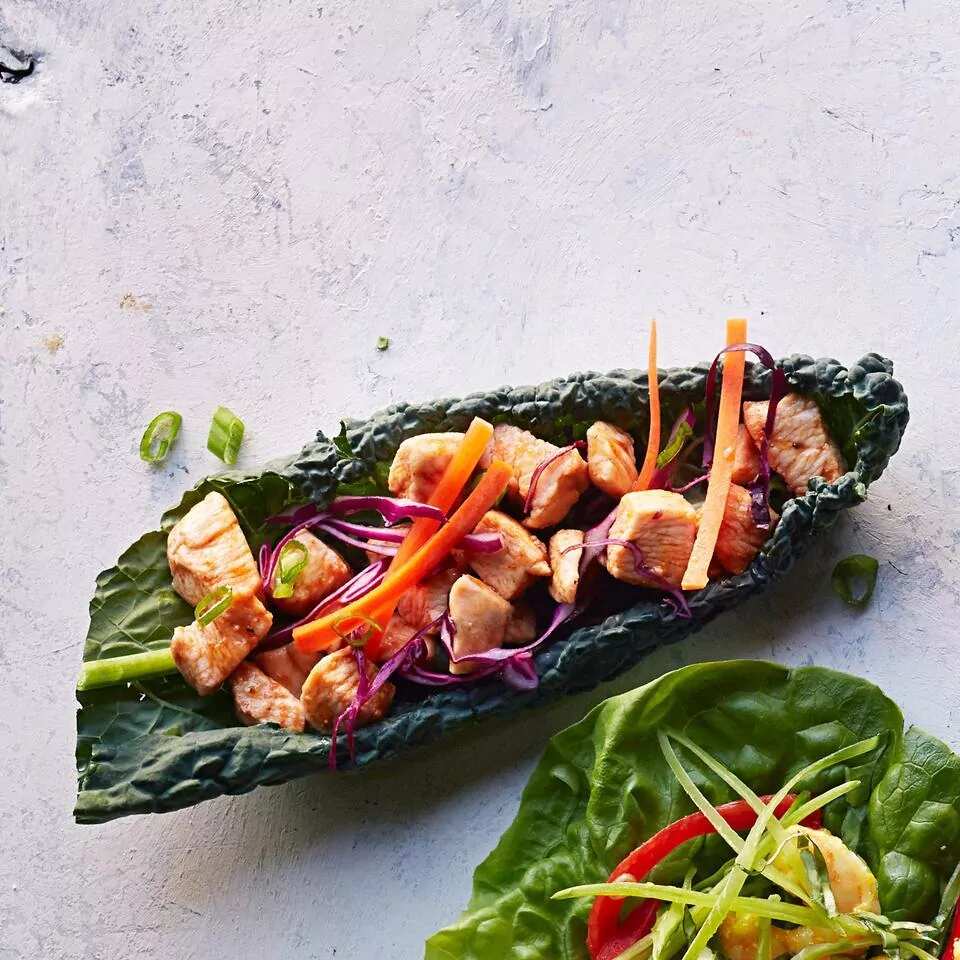How to make Barbecue Chicken Kale Wraps Recipe