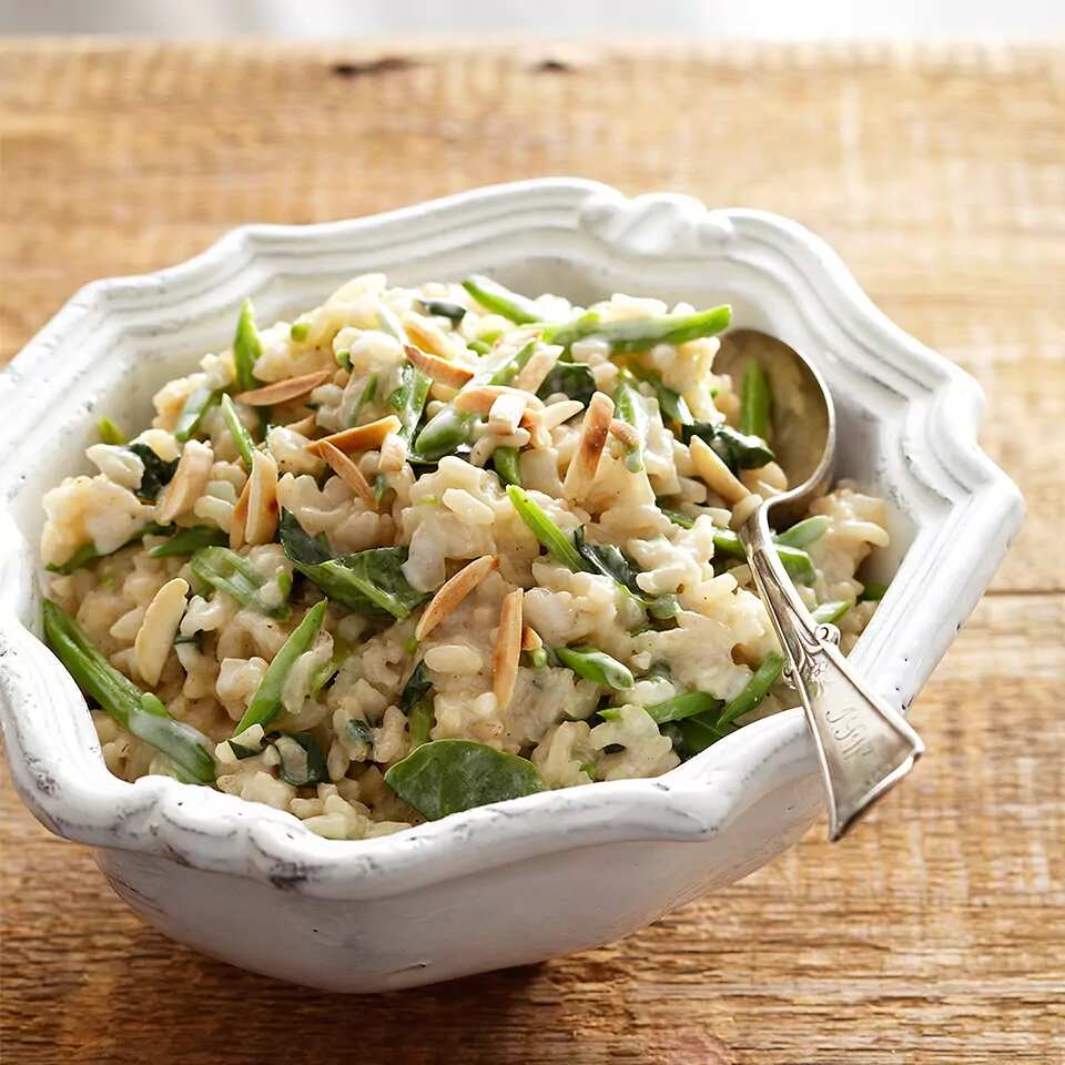 How to make Creamy Coconut And Snap Pea Risotto Recipe