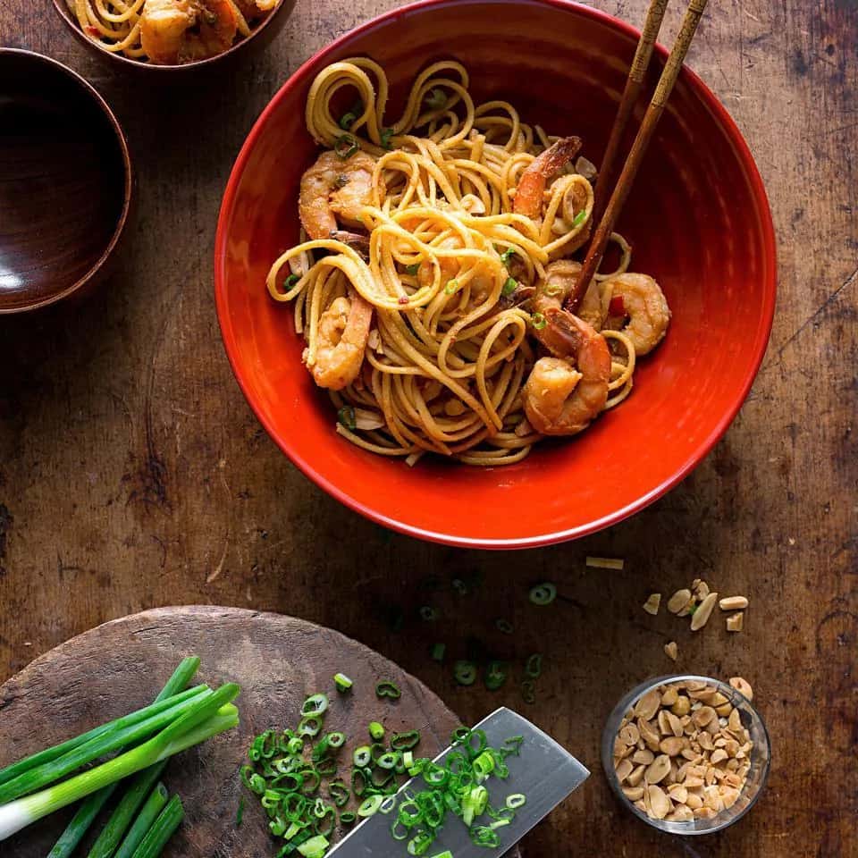 How to make Dan Dan Noodles With Shrimp Recipe