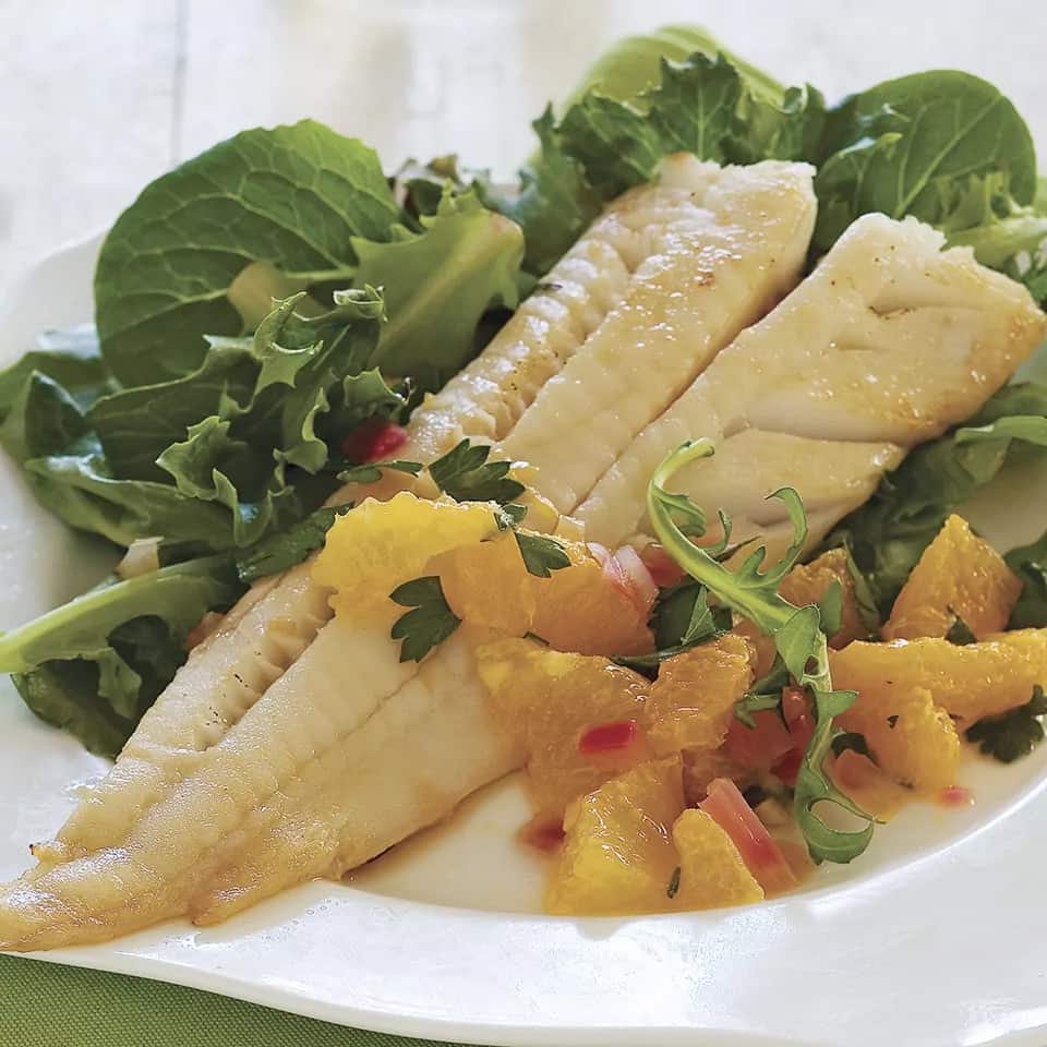 How to make Fish With Tangerine Relish Recipe