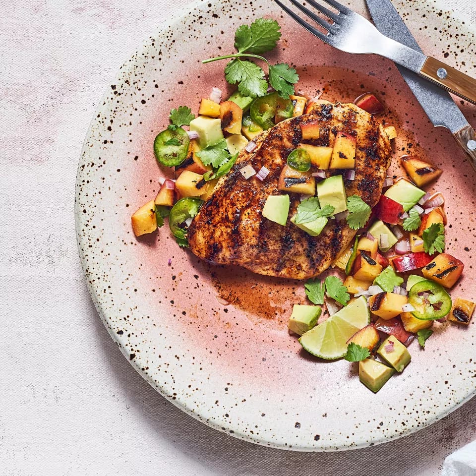 How to make Grilled Ancho Chicken Breasts & Apricot Salsa Recipe