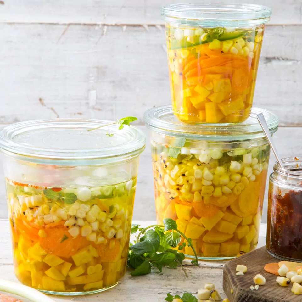 How to make Grilled Corn & Carrot Giardiniera Recipe