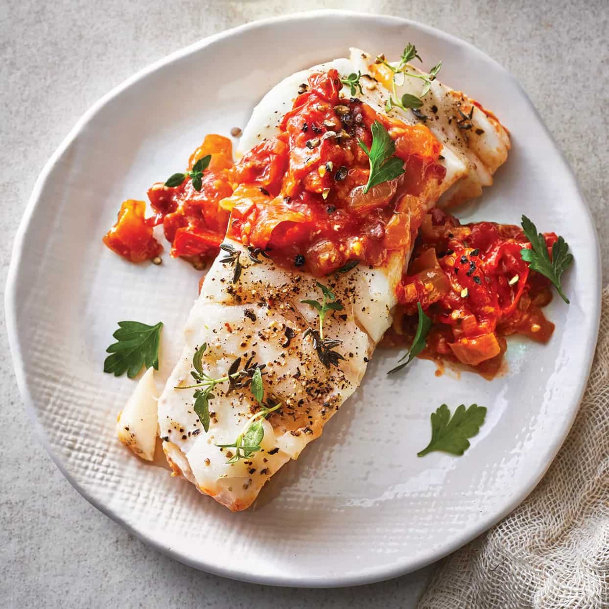 How to make Slow-cooker Cod With Tomato-balsamic Jam Recipe