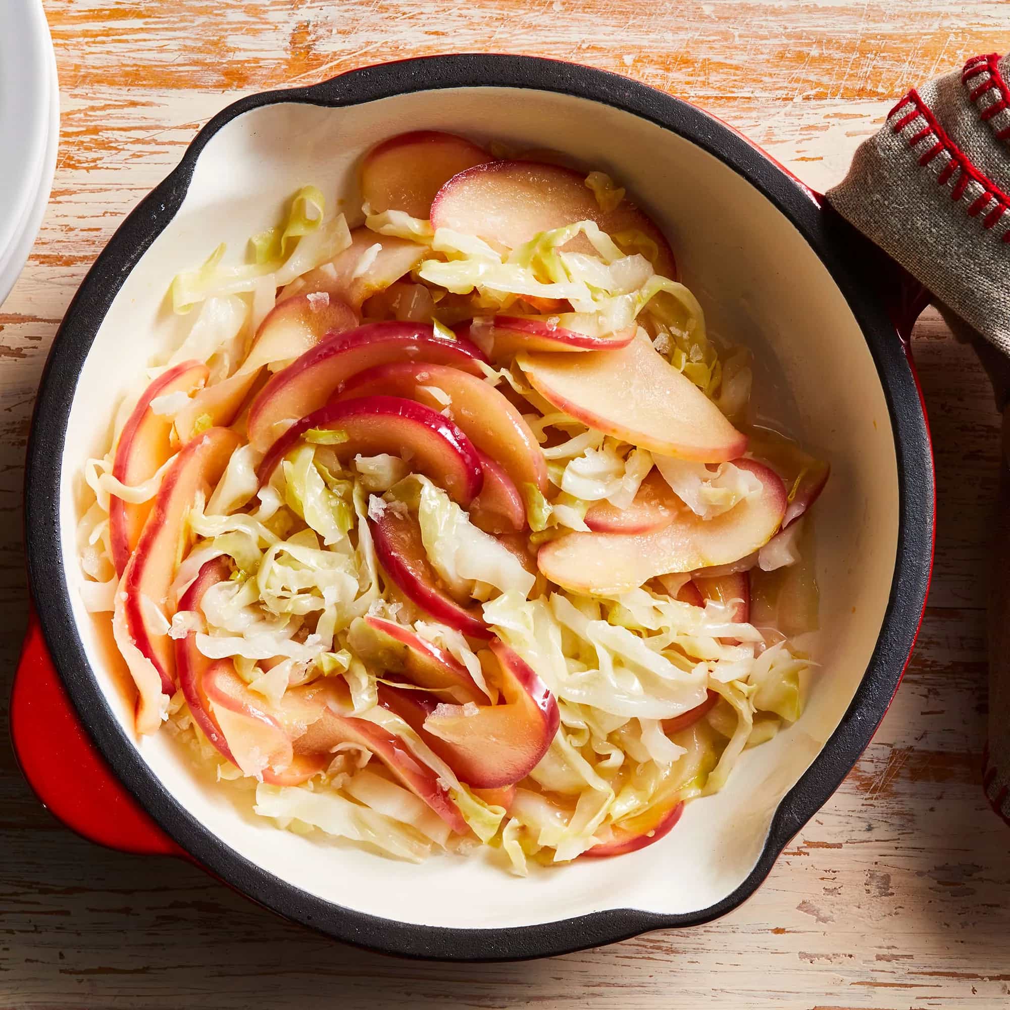 How to make Warm Apple-cabbage Slaw Recipe