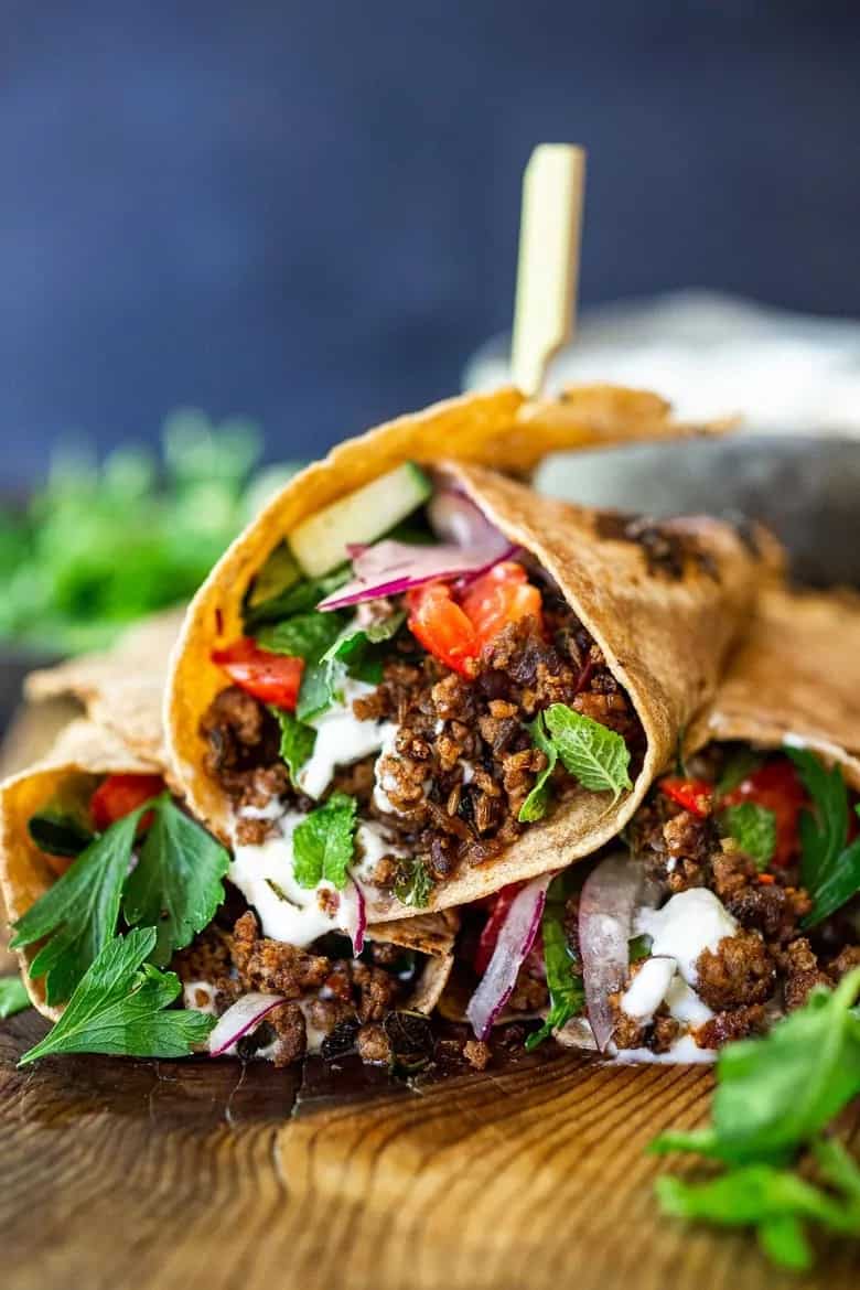How to make Turkish Lamb Wraps Recipe