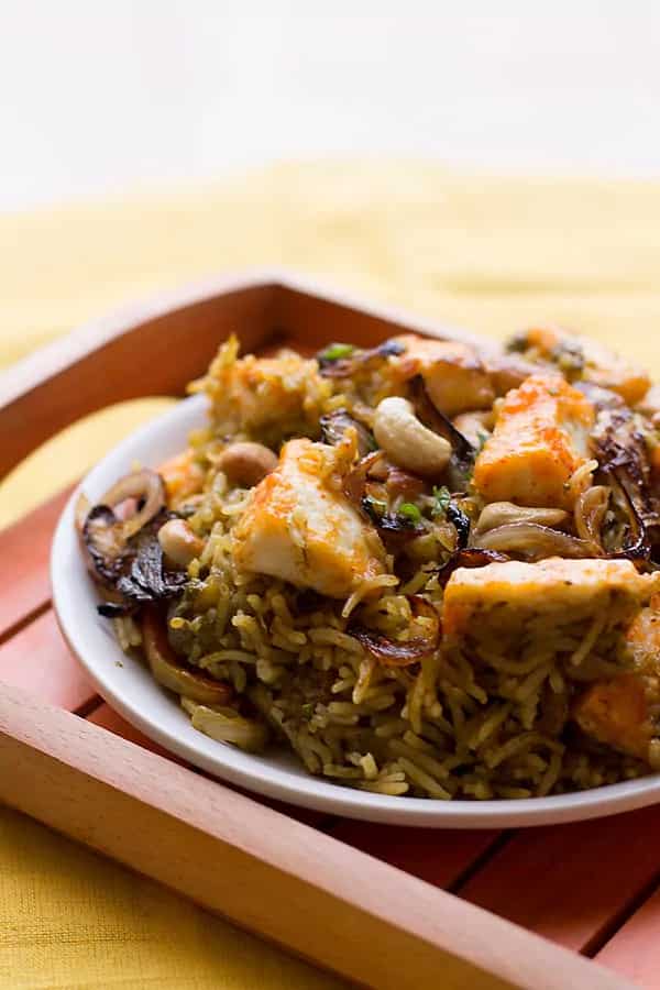 How to make Palak Paneer Rice Recipe