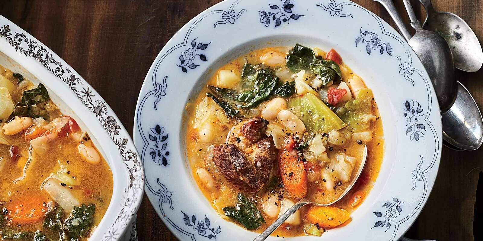 How to make Corsican Bean Soup With Greens And Pork Recipe