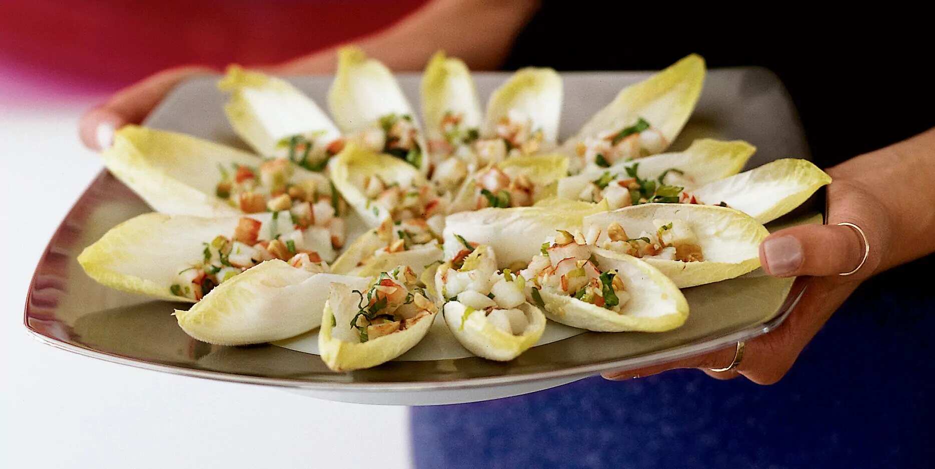How to make Hazelnut Shrimp In Endive Leaves Recipe