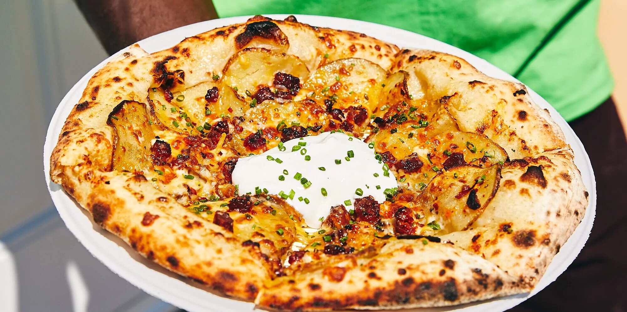 How to make Sour Cream And Chive Potato Pizza Recipe