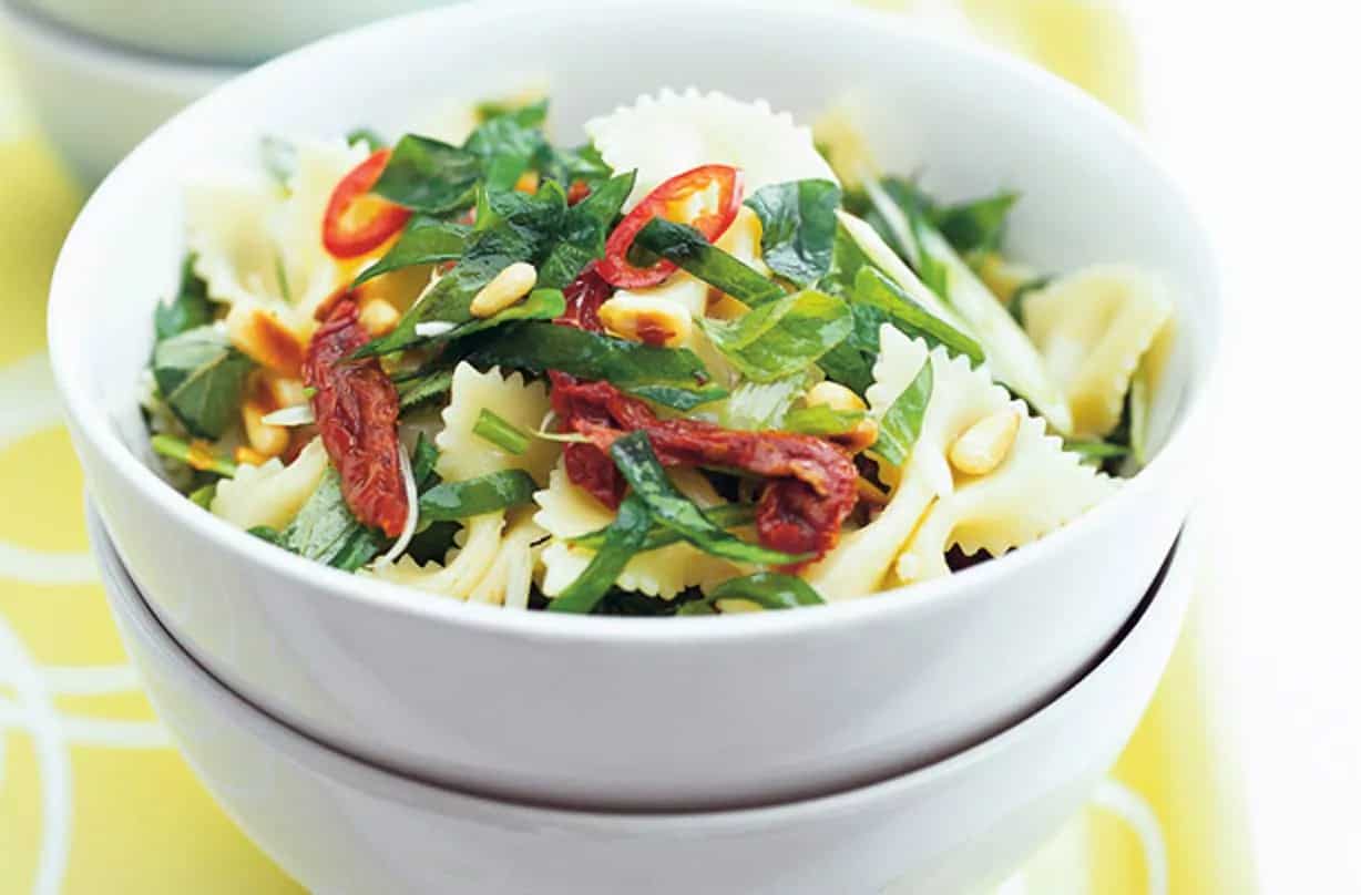 How to make Pasta Salad With Garlic And Chilli Dressing Recipe