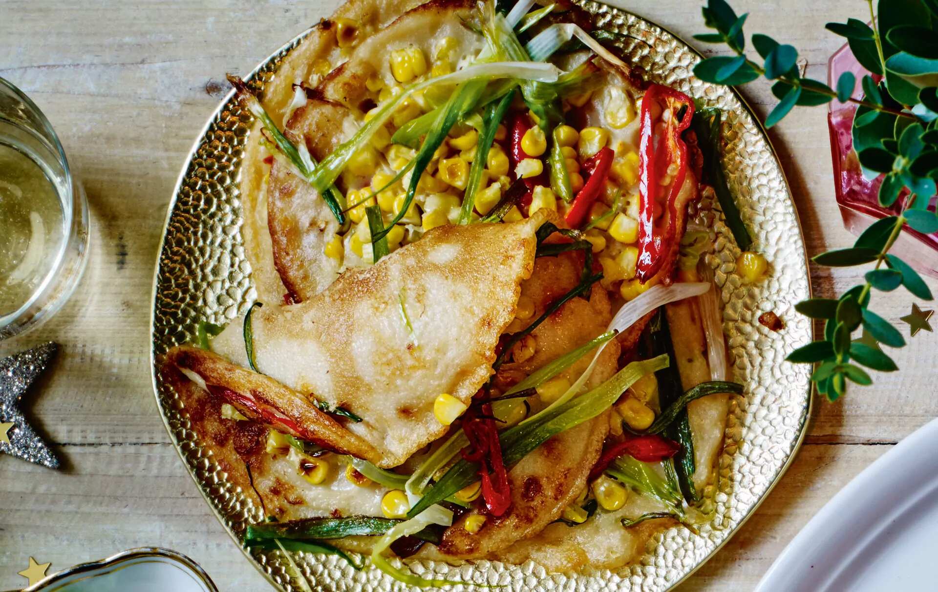 How to make Sweet Corn And Spring Onion Pancakes Recipe