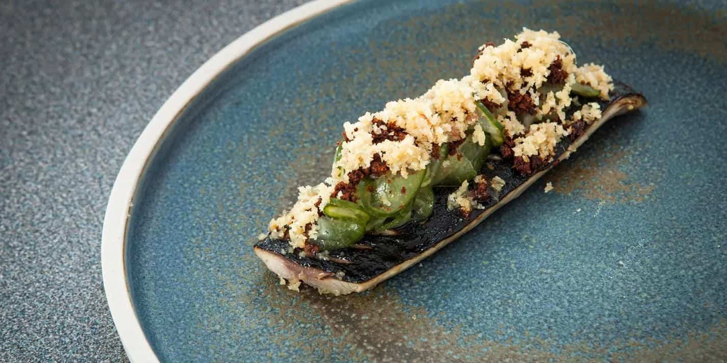 How to make Cured Cornish Mackerel With 'nduja, Cucumber And Pork Skin ...