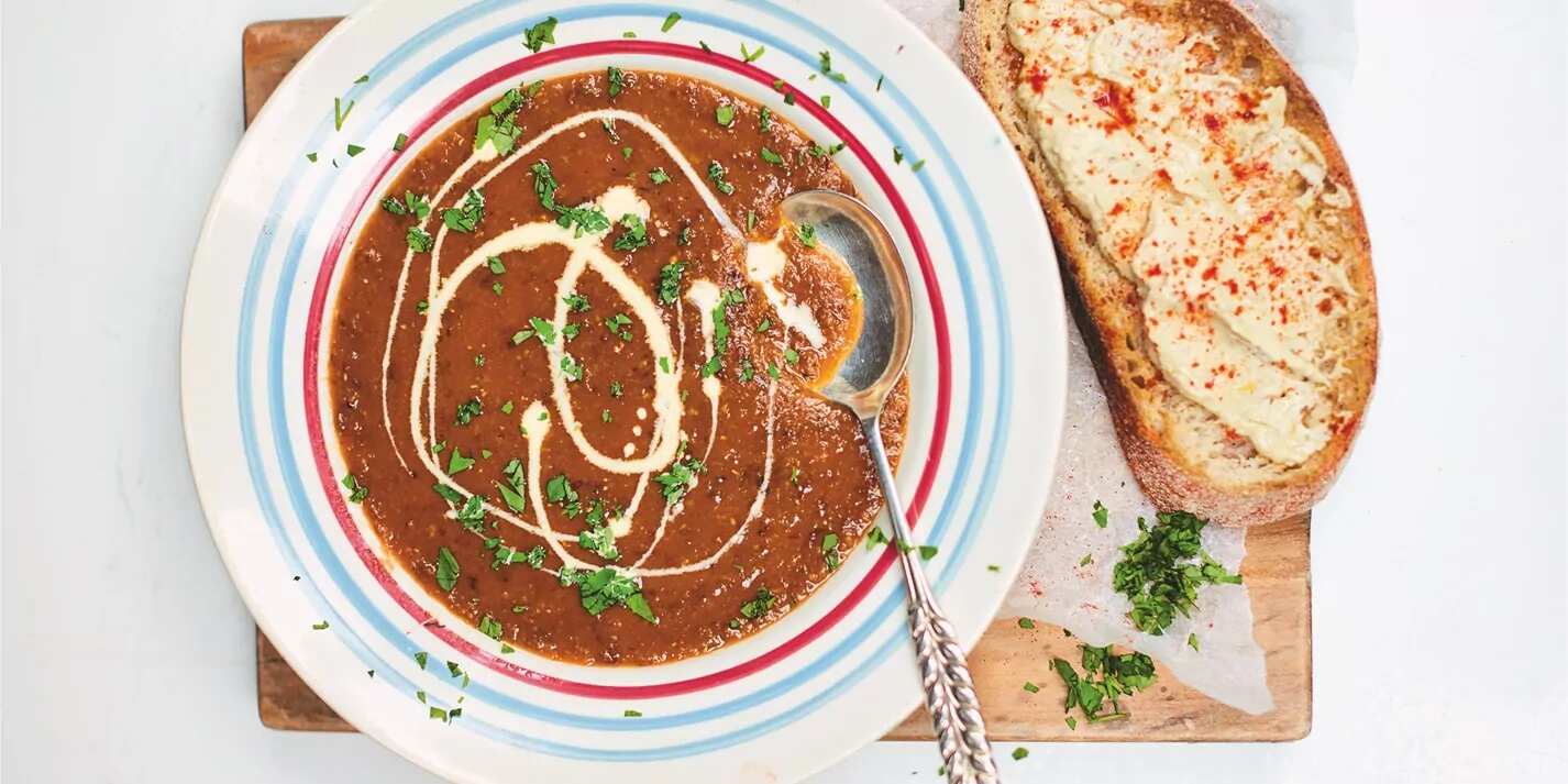 How to make Lentil Soup With Anchovy And Caper Toast Recipe