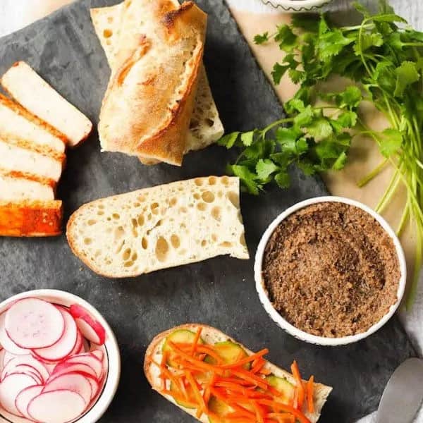 How to make Banh Mi With Tofu And Mushroom Pate Recipe