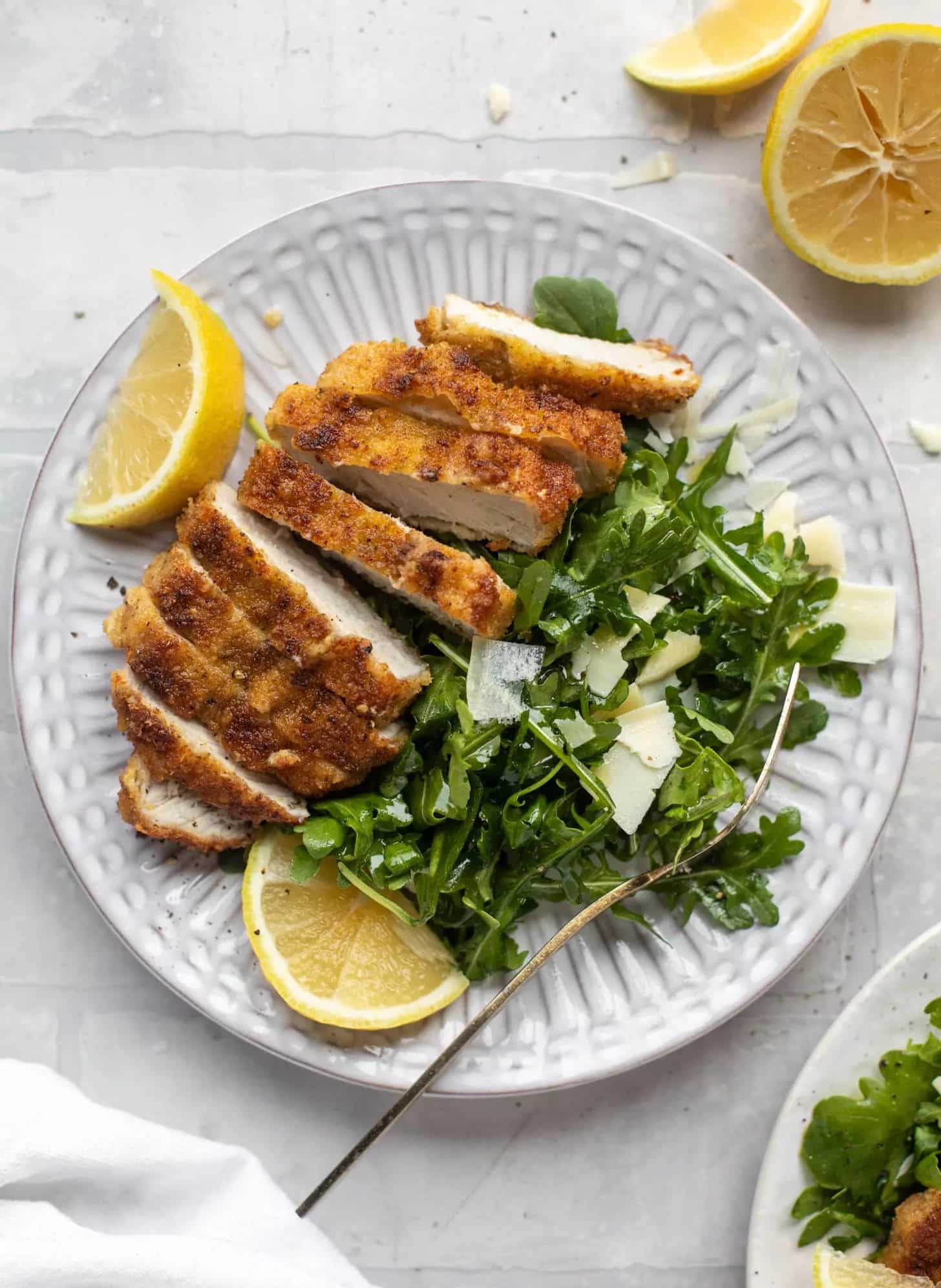 how-to-make-crispy-pork-milanese-with-lemon-arugula-recipe