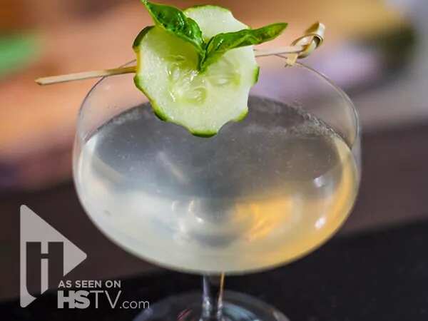 How to make Basil Cucumber Gimlet Recipe