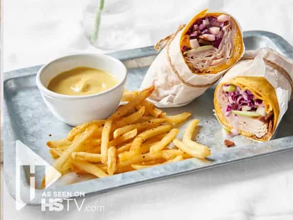 How to make Honey Smoked Turkey Rachel Wrap Recipe