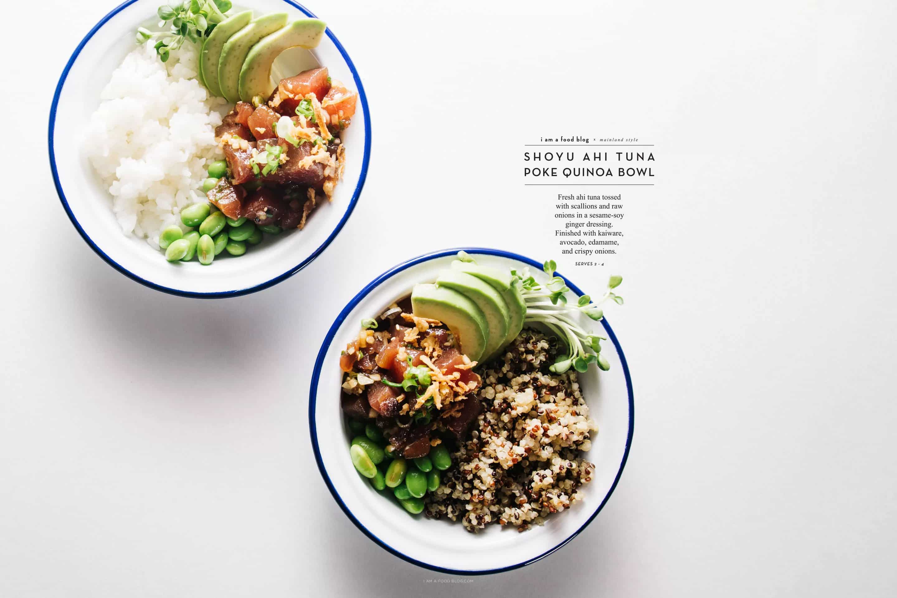 How to make Ahi Tuna Poke Quinoa Bowl Recipe