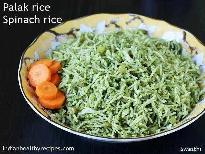 How to make Palak Rice Recipe