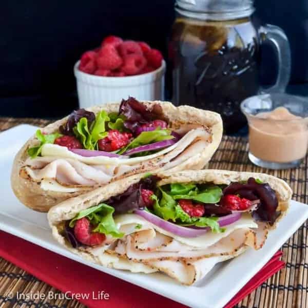 How to make Raspberry Chipotle Turkey Pita Recipe