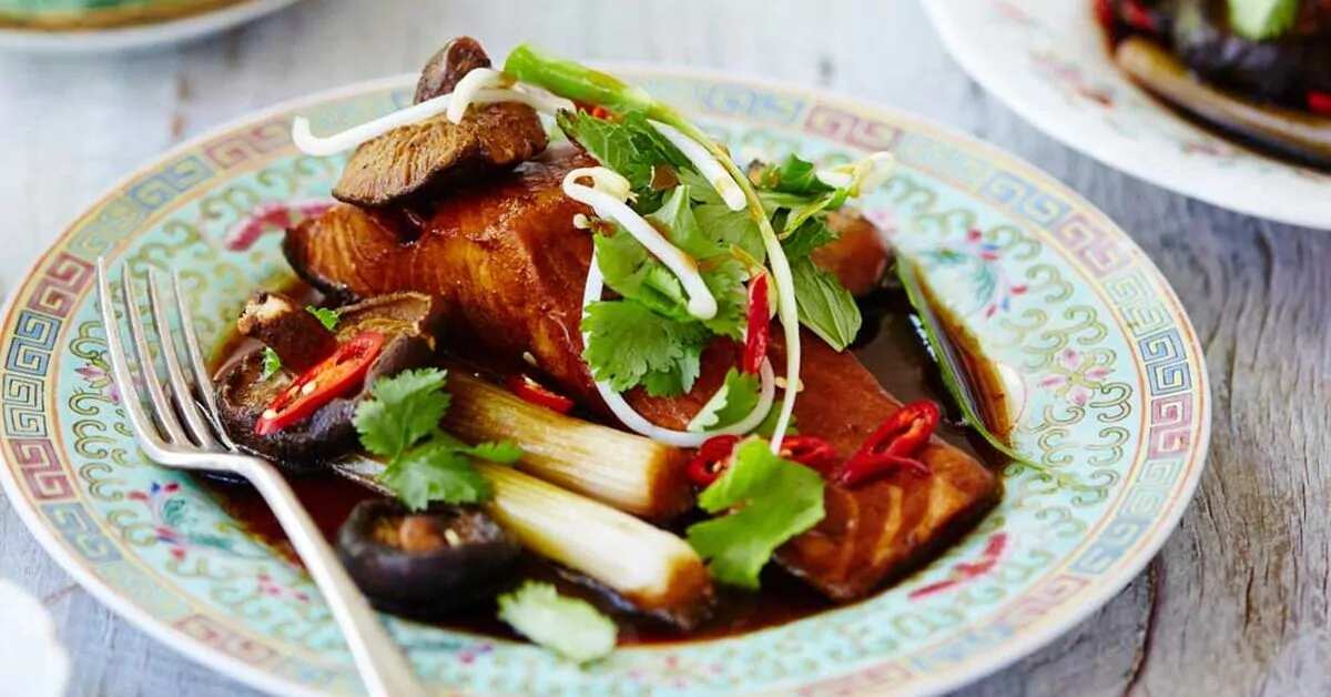 How to make Atlantic Salmon Poached In Chinese Master Stock With ...