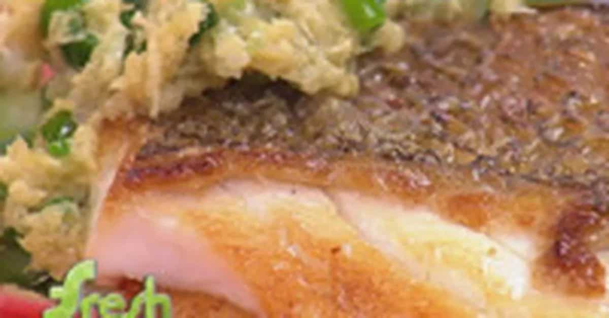 How to make Crispy Skin Snapper With Brown Rice And A Ginger And ...