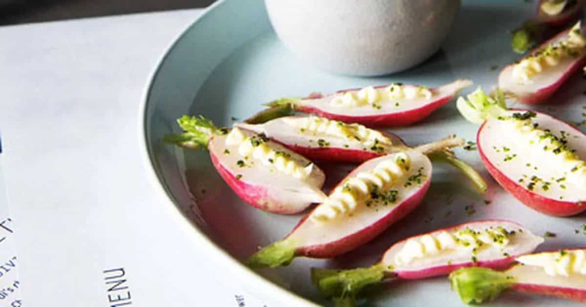 How to make French Breakfast Radishes, Butter And Herb Salt Recipe