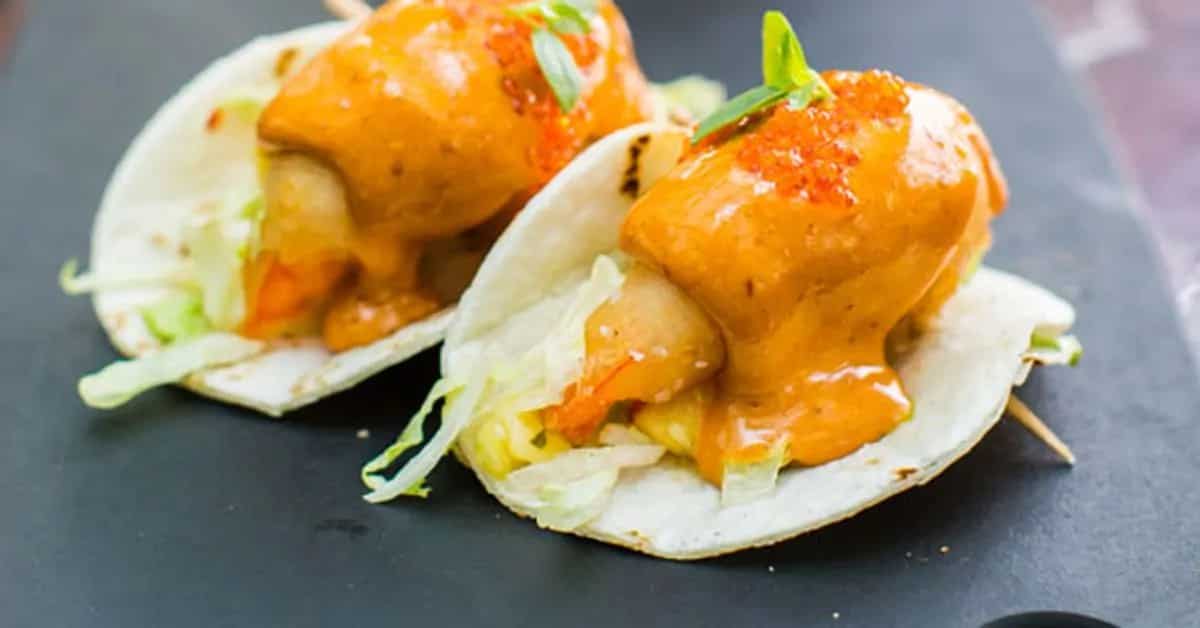 How to make Taco Of Tempura Prawn, Pineapple Salsa, Chipotle Aioli Recipe