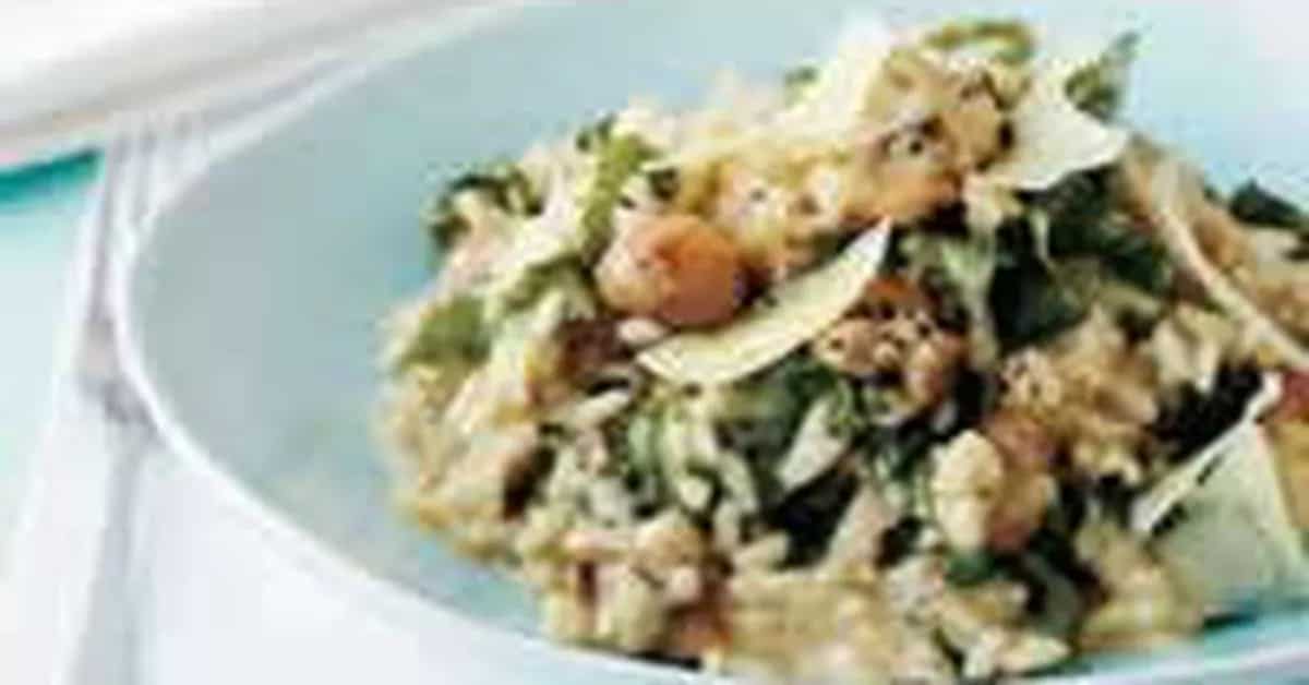 How to make Mushroom And Rocket Risotto Recipe