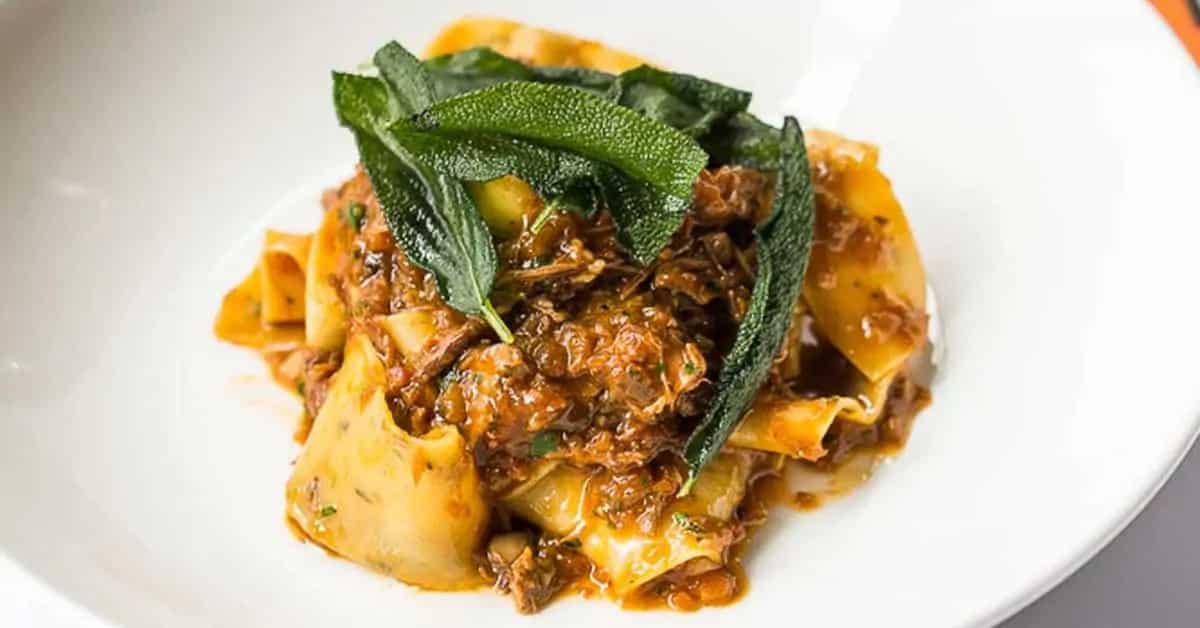 How to make Thyme Pappardelle, Slow Braised Duck & Swiss Brown Mushroom ...