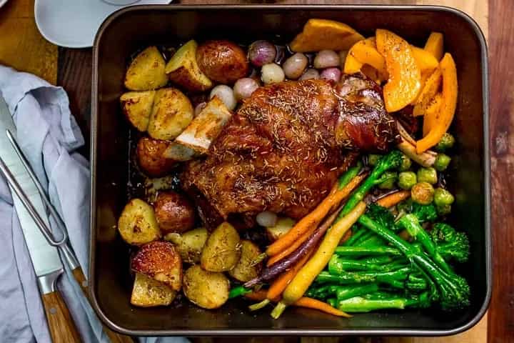 How to make Shoulder Of Lamb With Vegetables And Cider Gravy Recipe