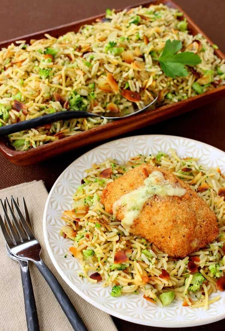 How to make Barber Foods Stuffed Chicken And Broccoli Rice Pilaf Recipe