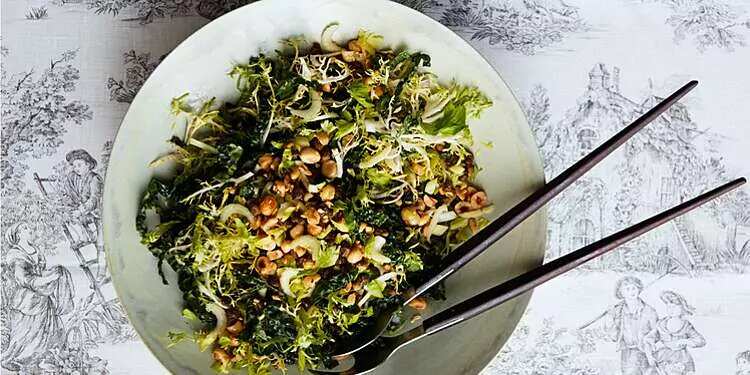 How to make Kale And Frisee Salad With Sherry Vinaigrette Recipe