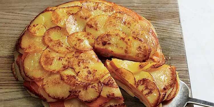 How to make Yukon Gold And Sweet Potatoes Anna Recipe