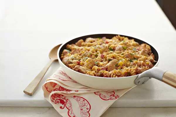 How to make South-of-the-border Chicken & Pasta Skillet Recipe
