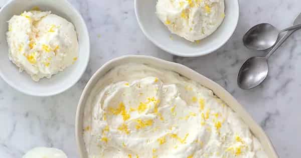 How to make Lemon Ginger No-churn Ice Cream Recipe
