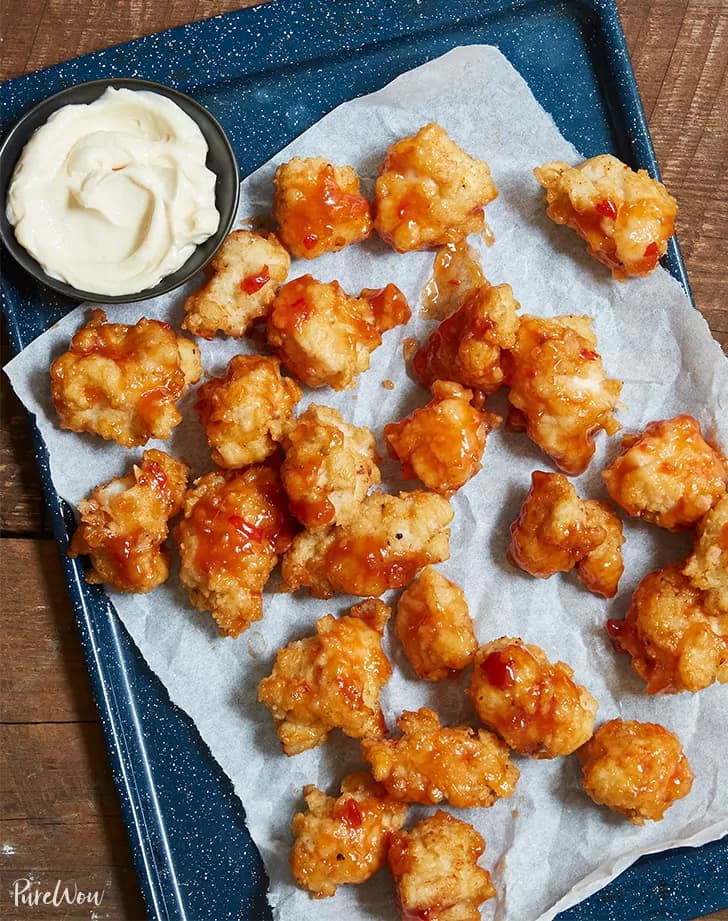 How to make Spicy Glazed Popcorn Chicken Recipe