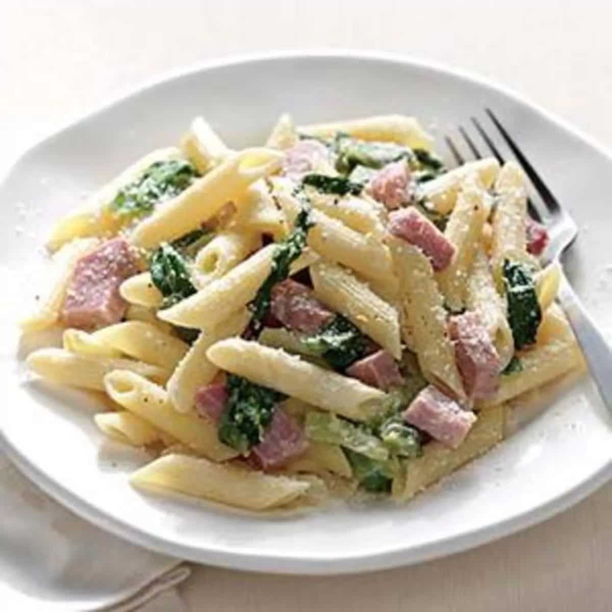 How to make Lemon Penne With Ham And Escarole Recipe